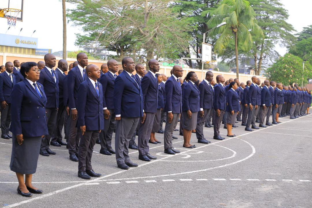 ENA / Cérémonie de salut aux couleurs : Après la détermination.
